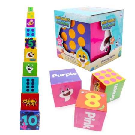 Wrapped Baby Shark stacking block set FROM 18 MONTHS | WGT 860026 ...