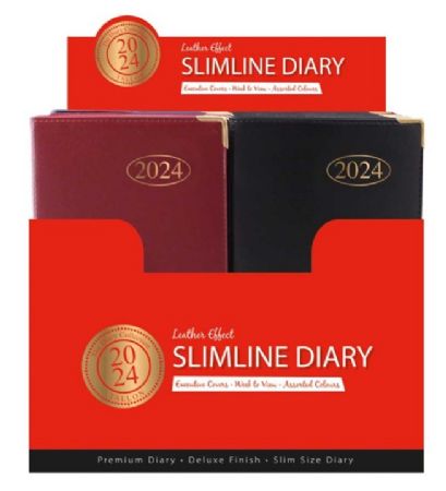 Box of 30 budget slim 2024 diaries FSC