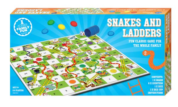 Classic snakes and ladders family game | PBT 65137B | Wholesale toys ...